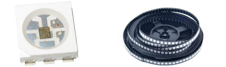 5050 Rgb LED Bead Double Line Transmission – SK9822 LED Chip – witoptech
